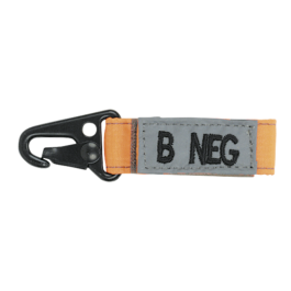 Embroidered Blood Type Tags (B-)